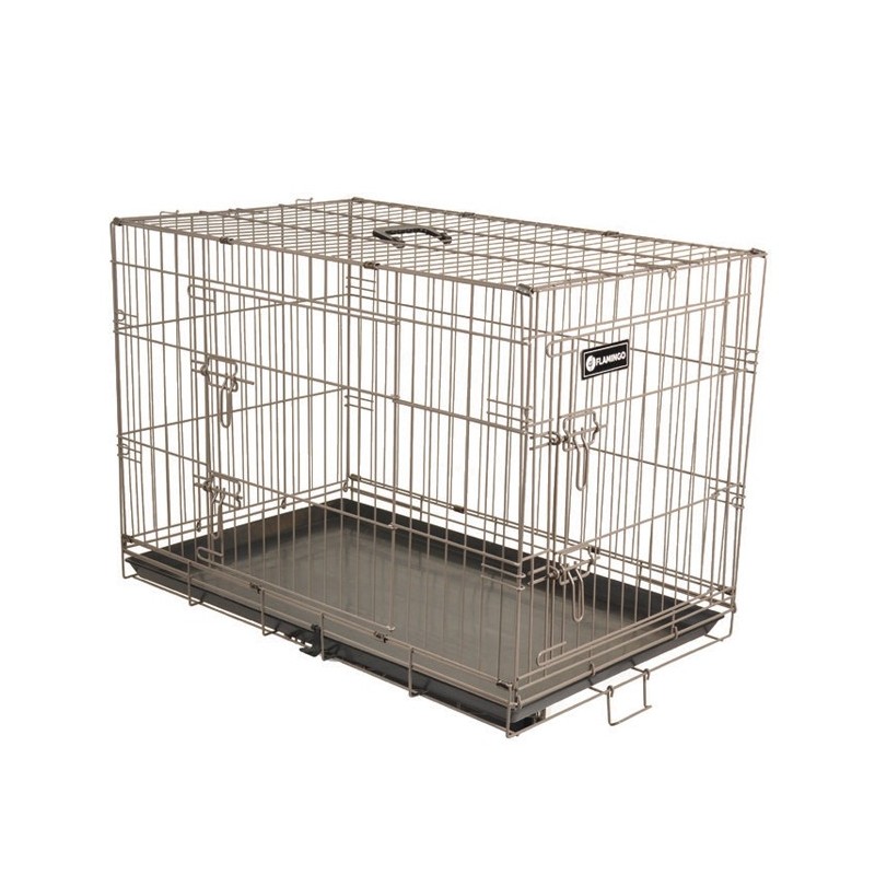 Cage métal pour chien pliante fond ABS | Solidité et sécurité